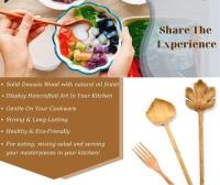 China Business Gifts 6-Piece Wooden Salad Spoons and Forks Set Free Sample Offered for sale