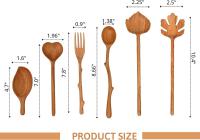 China Business Gifts 6-Piece Wooden Salad Spoons and Forks Set Free Sample Offered for sale