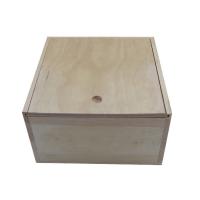 China Custom Logo Printed Pine Wooden Boxes with Sliding Lid Handmade and Plain Wood Color for sale