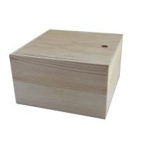 China Custom Logo Printed Pine Wooden Boxes with Sliding Lid Handmade and Plain Wood Color for sale