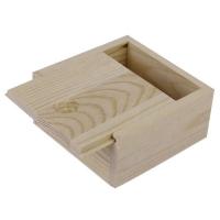 China Sliding Lid Wooden Box for Small Christmas Gifts in Custom Size and Unfinished Material for sale