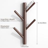 China Wood Hook Wall Decor Hanger for Bedroom and Bathroom Behind Doors/On Walls Function for sale