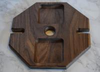 China Wood Wine Holder with High Quantity Advantage Portable Food Serving Tray Wine Bottle Tray for sale