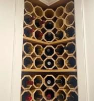 China High Quantity Stackable Wooden Wine Holder for Customizable Made Countertop Wine Rack for sale