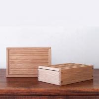 China Customizable Color Wooden Sliding Lid Box for Business Card in Plain Color Custom Order for sale