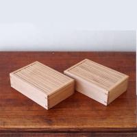 China Customizable Color Wooden Sliding Lid Box for Business Card in Plain Color Custom Order for sale