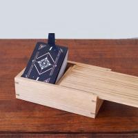 China Customizable Color Wooden Sliding Lid Box for Business Card in Plain Color Custom Order for sale
