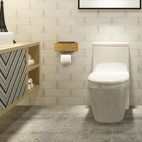 China Desk or Sport Bamboo Wall Mounted Toilet Paper Holder with Wet Tissue Storage Box for sale