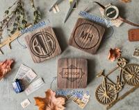 China Wood Handle Beer Bottle Opener Ideal Groomsmen Gift with Personalized Logo Printing for sale