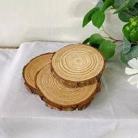 China Custom Handmade Natural Wood Round Cake Stand Set for Wedding 8-10 Inch Free Sample Charge for sale