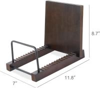 China Wood Record Holder Stand Albums Storage Stand Record Display Rack for Home Decoration Shelf for sale