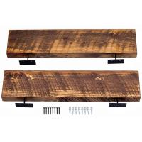 China Solid Oak Wooden Timber Block Floating Shelf Space-Saving Solution in Mango Acacia for sale