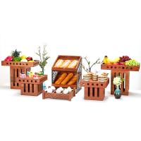 China Customizable Logo Acceptable 3 Tiers Wooden Cake Fruit Display Stand for Dessert for sale