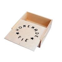 China Light Weight Wooden Pie Boxes Custom Order Accepted for Handmade Food Grade Packaging for sale