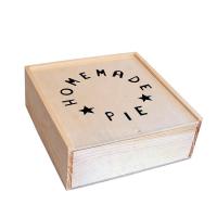 China Light Weight Wooden Pie Boxes Custom Order Accepted for Handmade Food Grade Packaging for sale