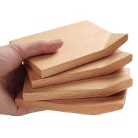 China Custom Beech Wooden Cup Mat Latest Design for Eco-Friendly and Waterproof Coffee Coasters for sale