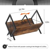 China Wood Vinyl Record Display Rack for Quick Assembly and Storage of Magazine Book Files Albums for sale