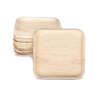 China Food Beverage Manufacture Disposable Natural Palm Leaf Plates 6'' 8