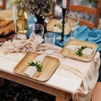 China Food Beverage Manufacture Disposable Natural Palm Leaf Plates 6'' 8