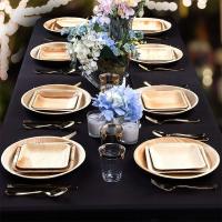 China Food Beverage Manufacture Disposable Natural Palm Leaf Plates 6'' 8