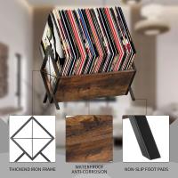 China Wood Vinyl Record Display Rack for Quick Assembly and Storage of Magazine Book Files Albums for sale