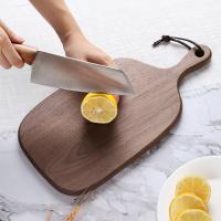 China Handcrafted Walnut Cheese Bread Cutting Board Wooden Serving Tray with Balance Design for sale
