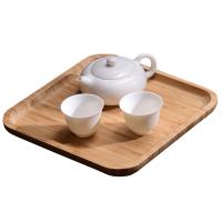 China Custom Color Bamboo Serving Tray Set for Breakfast Snacks Storage OEM ODM Accepted for sale