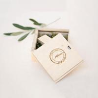 China Fancy Custom Size Color Unfinished Birch Wood Color Open The Lid Gift Craft Wooden Box for sale
