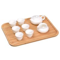 China Custom Color Bamboo Serving Tray Set for Breakfast Snacks Storage OEM ODM Accepted for sale