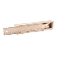 China Multi-Function Sliding Wooden Pen Gift Display Box in Stain Color for Craftsmanship for sale