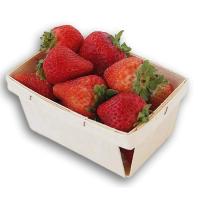 China Handmade Industrial Gift Craft 4x4 Inch Veneer Wooden Box for Fruit and Berry Picking for sale