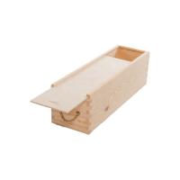 China Customized Unfinished Wine Box Packaging with Silk-Screen Printed Pine Wooden Gift Box for sale