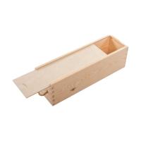 China Customized Unfinished Wine Box Packaging with Silk-Screen Printed Pine Wooden Gift Box for sale