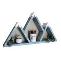 China Custom Wood Floating Shelves 25x14x4 Inches for Handmade Nature Wooden Mountain Shelf for sale