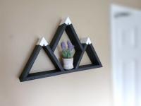 China Custom Wood Floating Shelves 25x14x4 Inches for Handmade Nature Wooden Mountain Shelf for sale