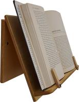 China Wooden Wall Mount Book Holder Adjustable Recipe Book Stand for Kitchen Counter Display for sale