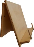 China Wooden Wall Mount Book Holder Adjustable Recipe Book Stand for Kitchen Counter Display for sale