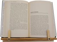 China Wooden Wall Mount Book Holder Adjustable Recipe Book Stand for Kitchen Counter Display for sale