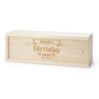 China Embossed Elegant Wine Packaging Boxes for Customized Magnum Wooden Wine Gift Box for sale
