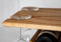 China Customized Logo Hardwood Wine Rack High Quantity Wine Holder for Countertop for sale