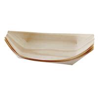 China 5 Days Delivery Wooden Sushi Plate in Pine Wood Customized Size and Logo Acceptable for sale