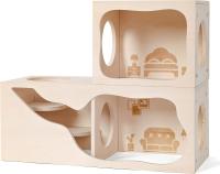 China Small Animals' Breathable Wooden House Customizable Chamber for Hiding and Exploring for sale