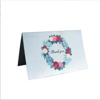 China Customized Fancy Design Thank You Greeting Card Postcards with Logo on Recycled Paper for sale