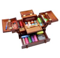 China Modern Folding Sewing Wood Storage Box Craft Design for Gifts Stores Commercial Buyer for sale