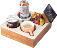 China Wooden Couch Caddy Keep Snacks Drinks and Remote Within Reach on Bed Car Seat or Beach for sale