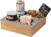 China Wooden Couch Caddy Keep Snacks Drinks and Remote Within Reach on Bed Car Seat or Beach for sale