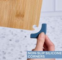 China Sustainable Bamboo Cutting Board Set for Kitchen Large Medium and Small Non Slip Boards for sale