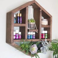 China Floating Geometric Shelf Handcrafted Honeycomb Design for Space-Saving Wooden Hexagon for sale