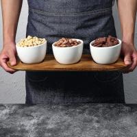 China Acacia Wooden Tray Chip and Dip Serving Set with Wooden Plain Color or Your Color for sale
