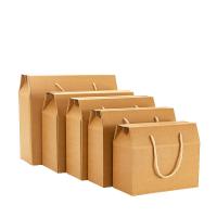 China Handmade Glossy Lamination Printing Recycled Kraft Blank Cardboard Craft Paper Boxes for sale